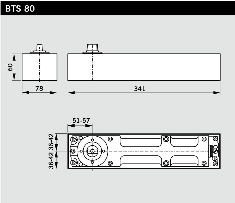 Dorma BTS 80 floor spring