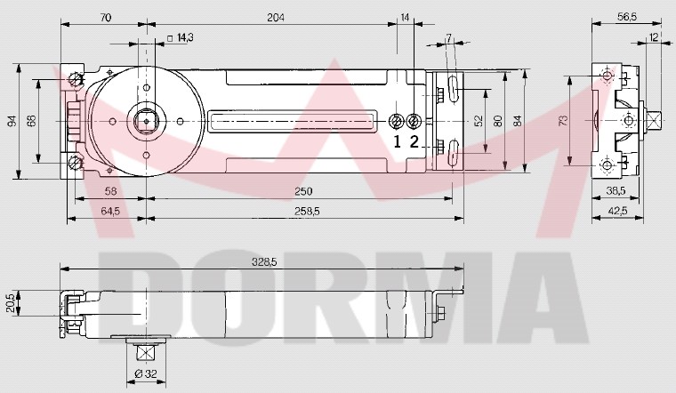 Dorma RTS 85 дверной доводчик
